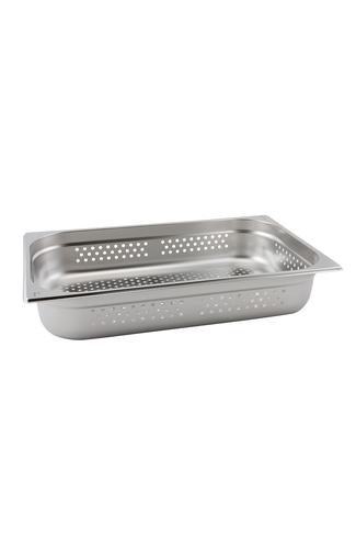 Genware Perforated St/St Gastronorm Pan 1/1 - 65mm Deep - 1pcs Single ...